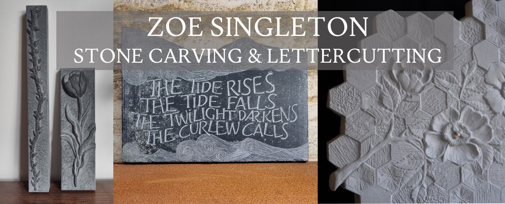 Zoe Singleton Devon Stone Carving, Lettering and Sculptor - Contact me